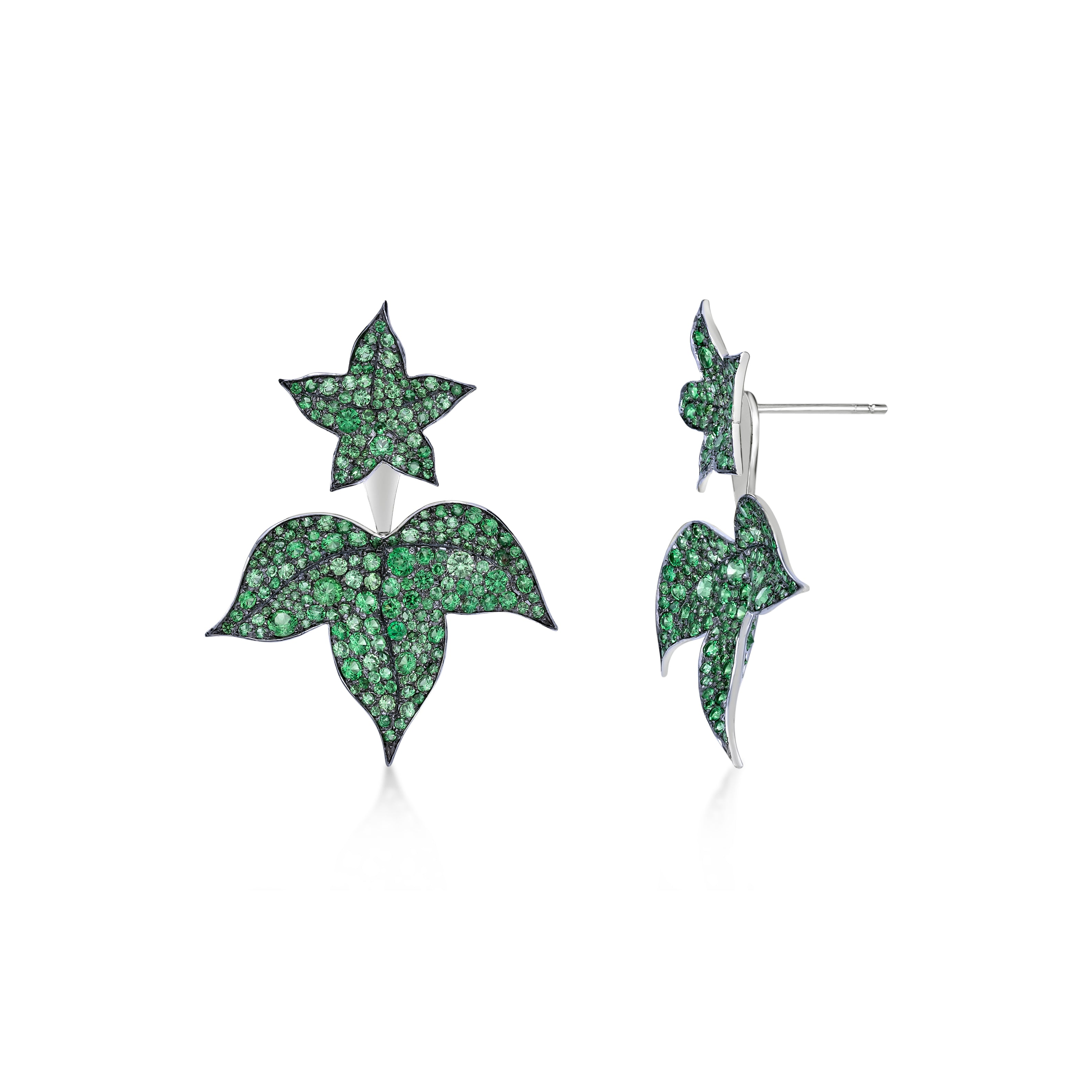 Tsavorite Leaves – Sevun Design